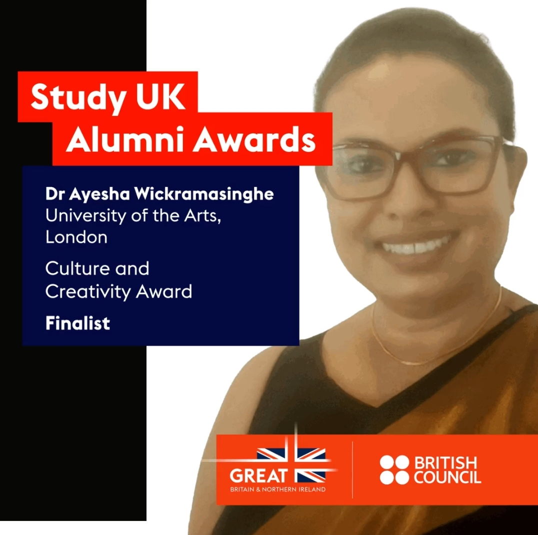 Study UK Alumni Awards Finalist - Culture and Creativity Award | University of Moratuwa